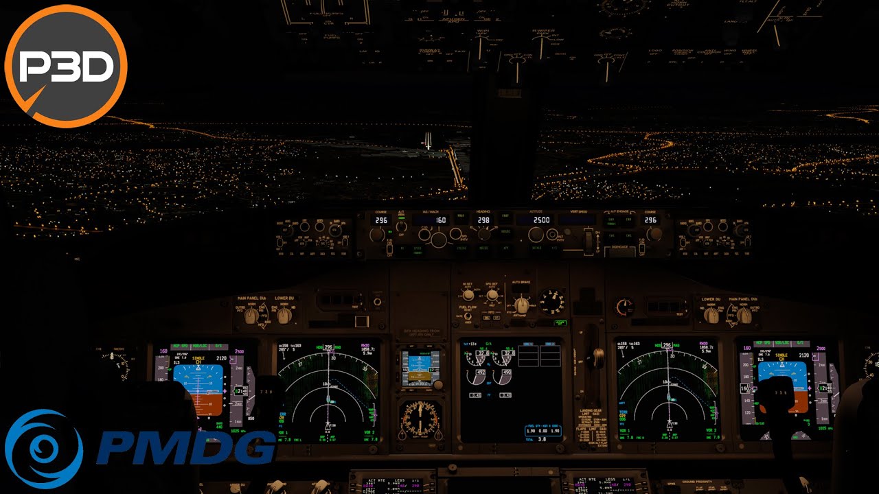 P3Dv5 - PMDG 737 NGXu | COCKPIT FLOOD/SPOT LIGHT TWEAK - YouTube