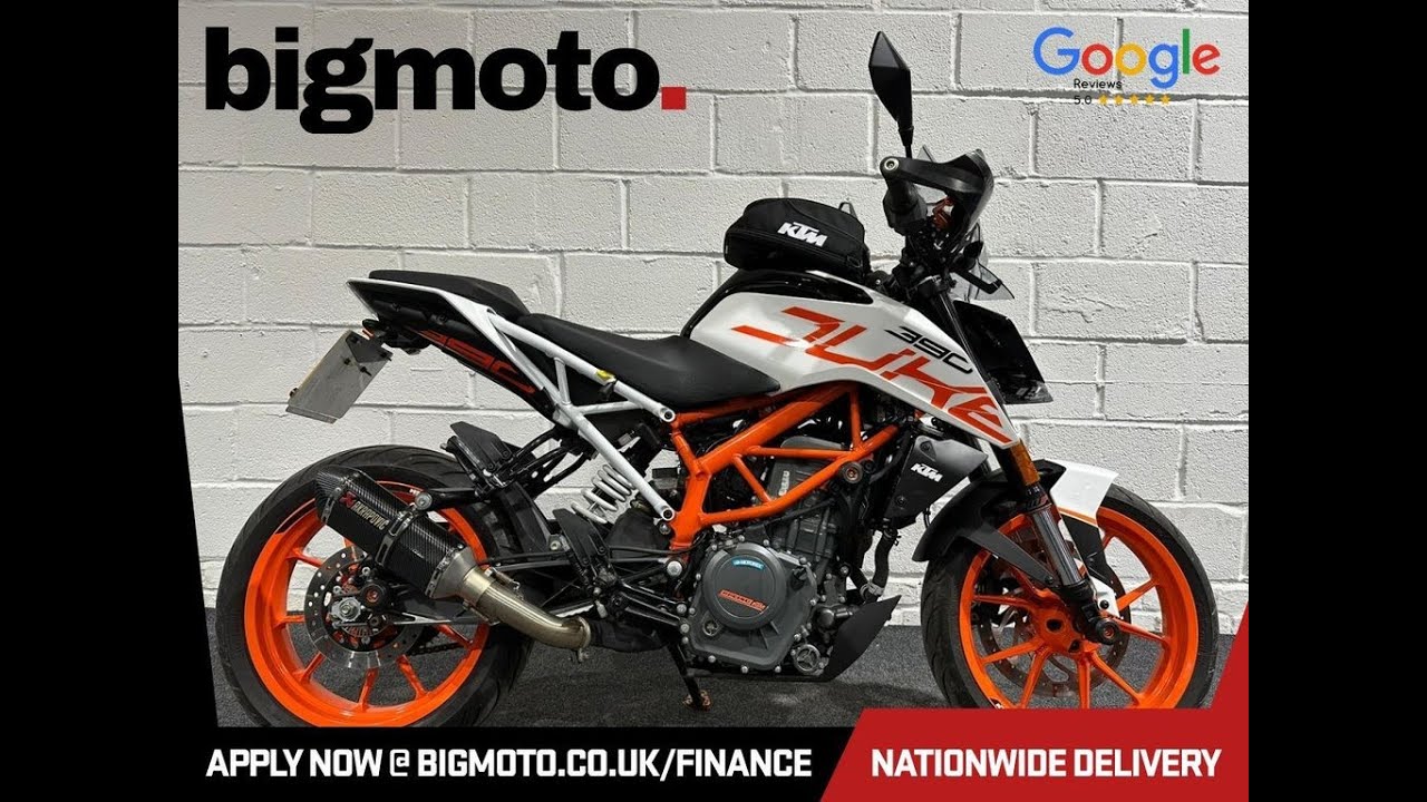 KTM Duke 390 - 2020 - White - 2858 miles - FULL WALKAROUND - YouTube