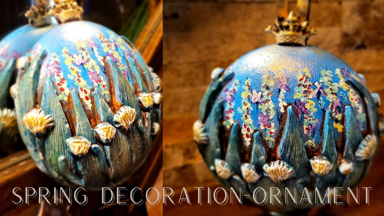 Spring Ornament/Decoration. Working with Light Weight Stone Clay and ...