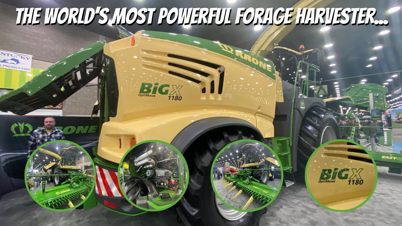 WORLD'S MOST POWERFUL FORAGE HARVESTER — Krone BiG X 1180 - YouTube