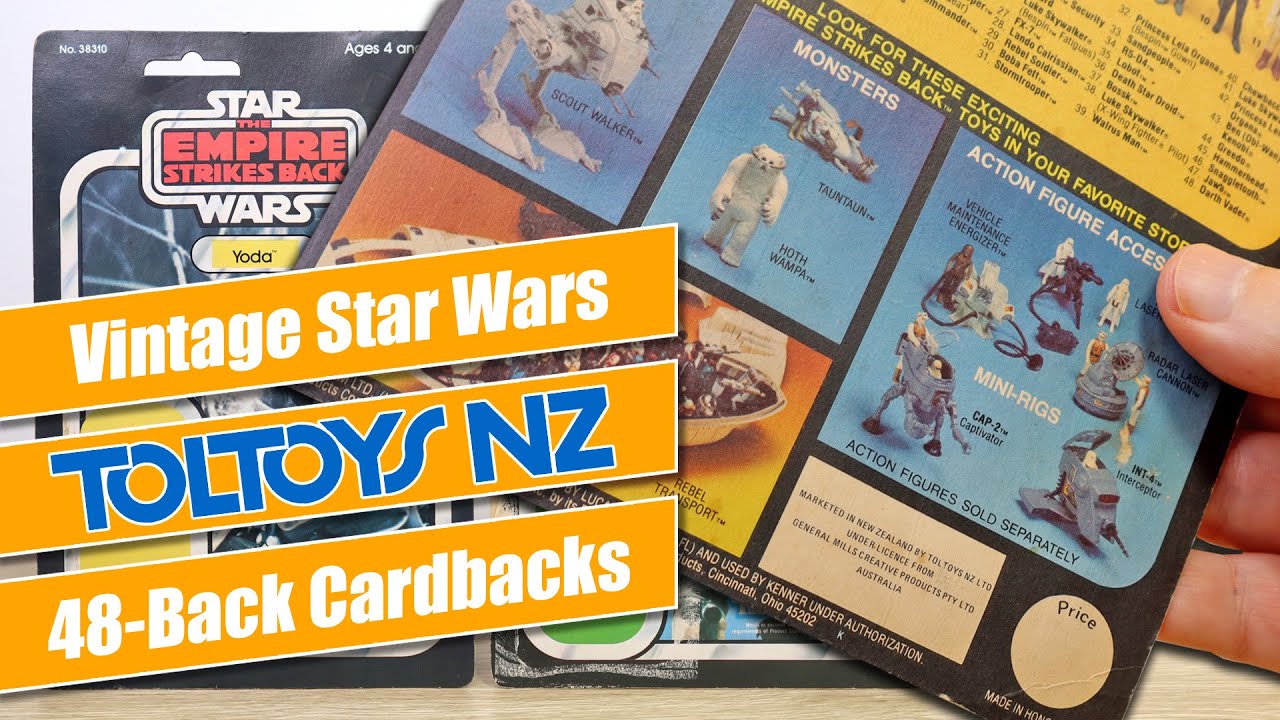Vintage Toltoys NZ Star Wars 48-Back Cardbacks - Retro Review - YouTube