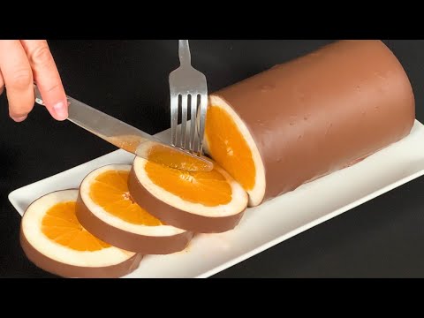 Sadece süt ve portakal! 5 dakikada herkesin bahsettiği en iyi İtalyan tatlısı! pişirmeden!