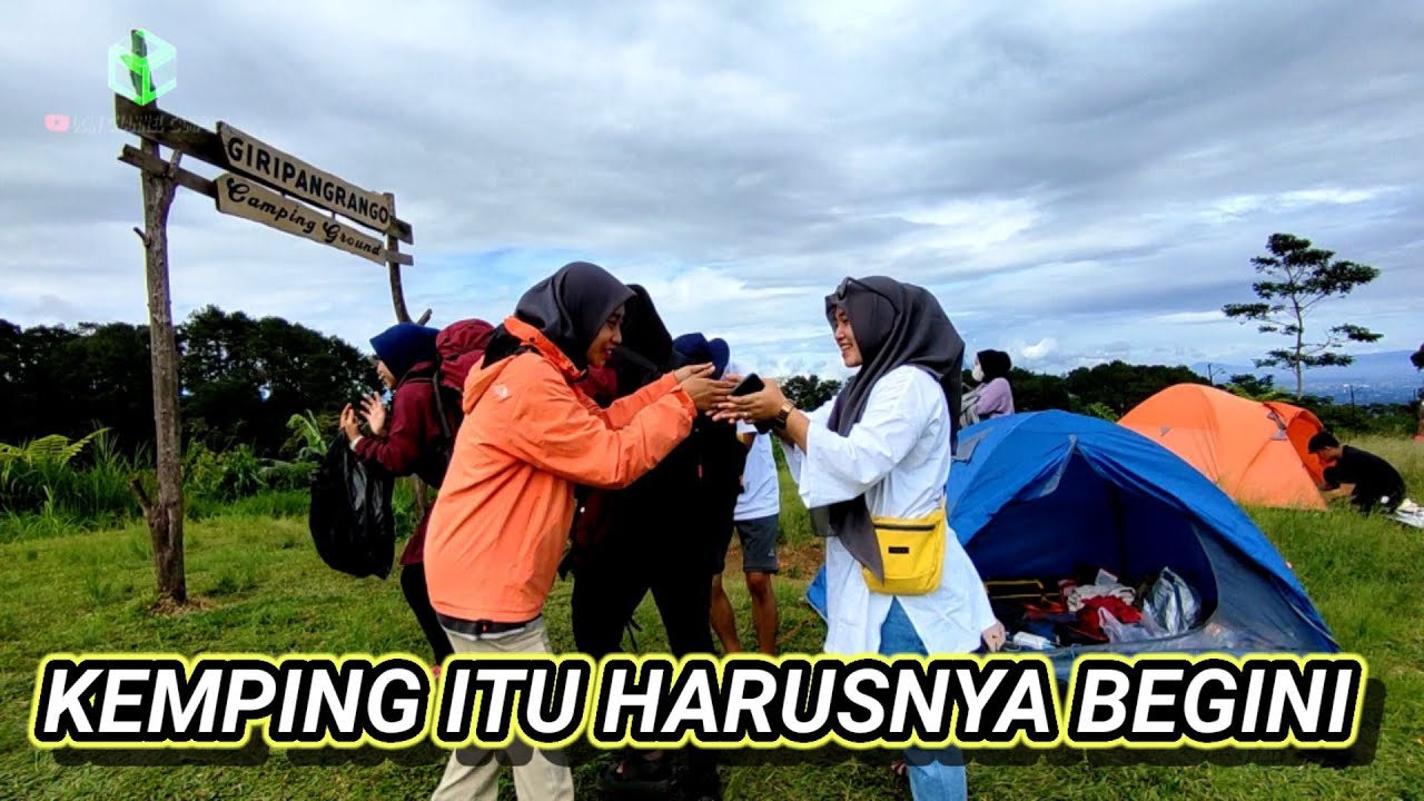 GIRI PANGRANGO CAMP GROUND, Tidak bisa Tidur Di Terjang Badai Angin ...