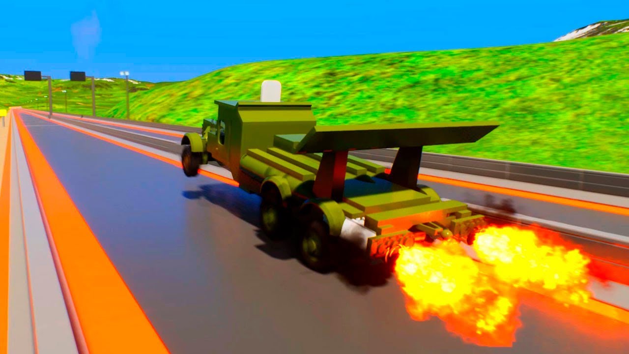 Dragster Car Crashes | Brick Rigs - YouTube