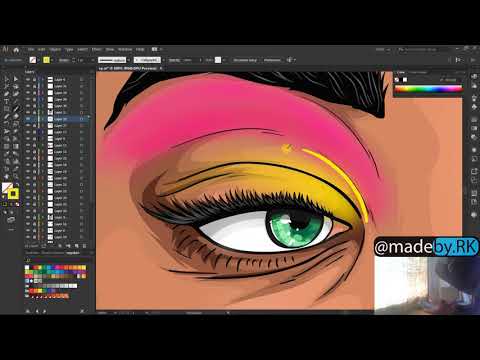 Adding Makeup on Adobe Illustrator Vector Art - YouTube