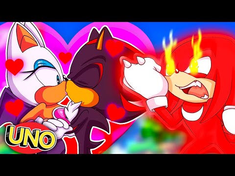 ROUGE KISSED SHADOW?! - Shadow, Rouge & Knuckles Play UNO! - YouTube