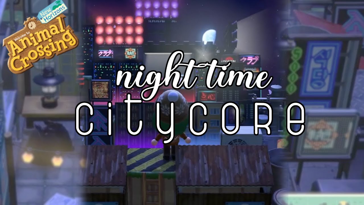 the BEST night citycore animal crossing new horizons island tour - YouTube