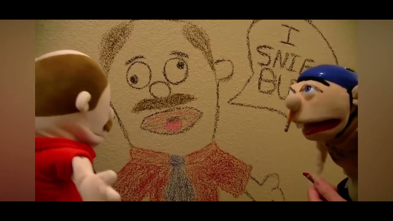 Jeffy Drew his dad on the wall. - YouTube