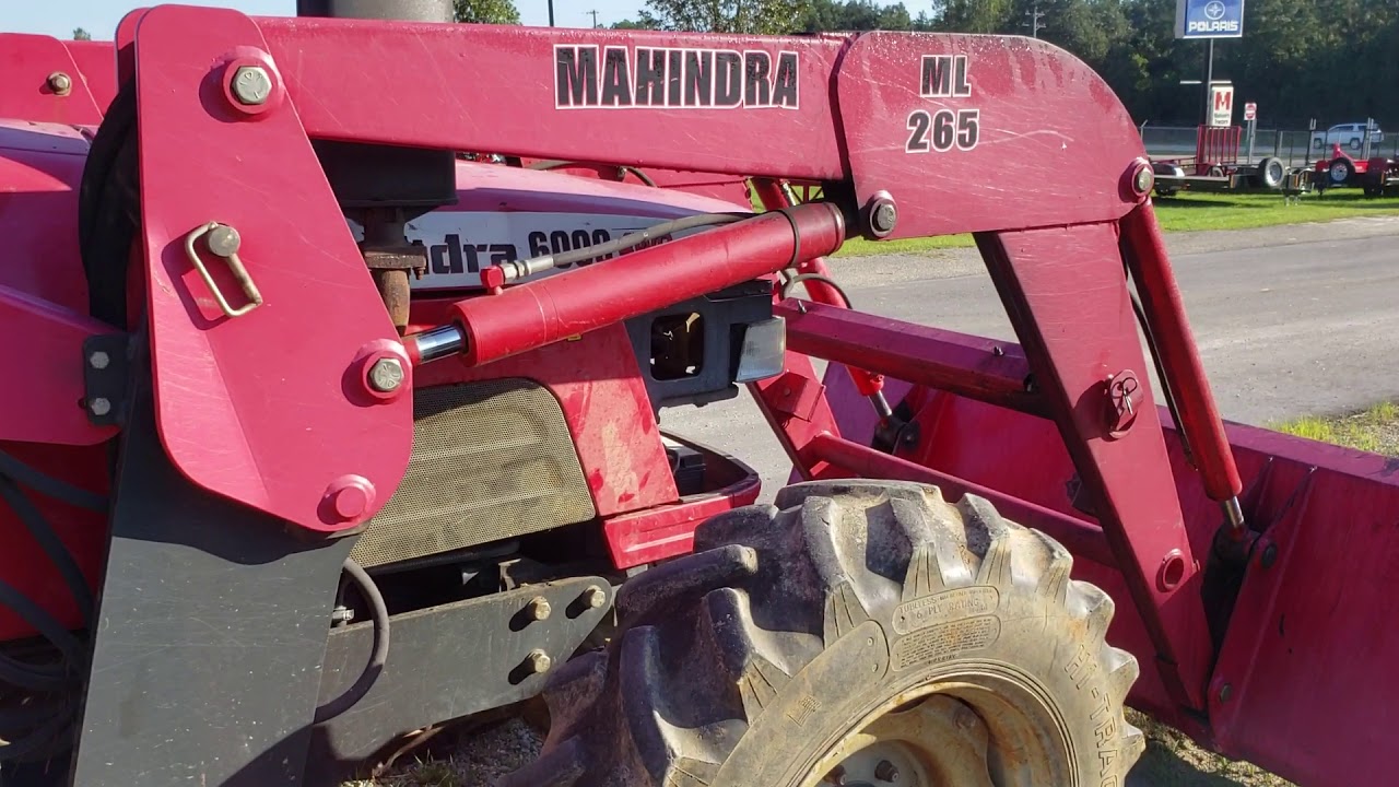Mahindra 6000 4wd with Loader - YouTube