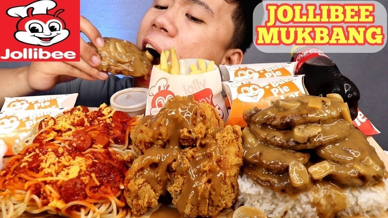 JOLLIBEE MUKBANG, Jollibee Menu, Mukbang, Asmr, Filipino Food - YouTube