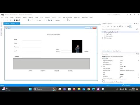 Membuat Tampilan Database | Visual studio 2012 - YouTube