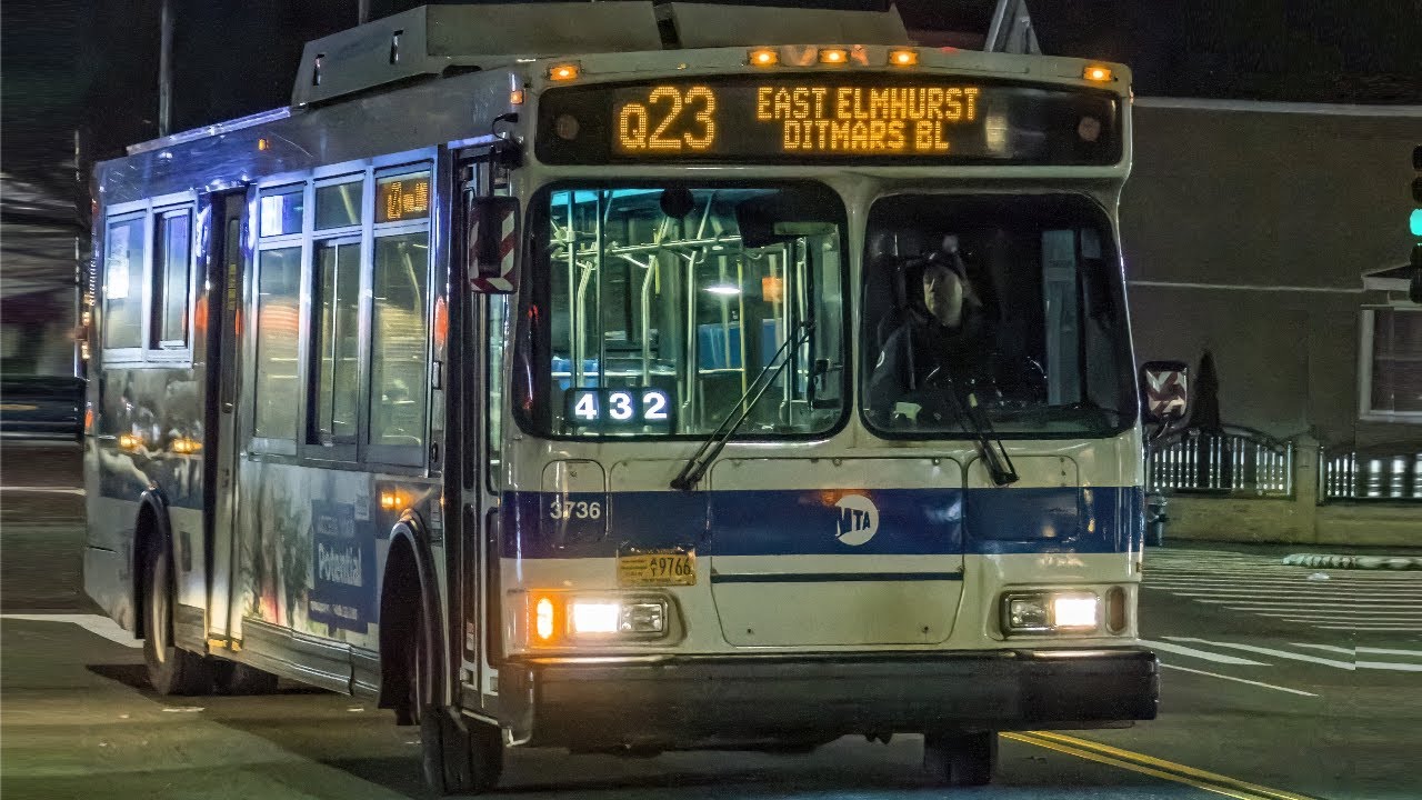 ⁴ᴷ MTA Bus: 2007 Daimler Orion VII OGs on the Q23 (LaGuardia Depot ...