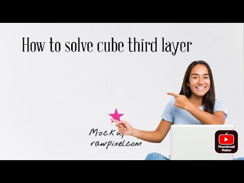 how to solve cube third layer very easy method for the beginners - YouTube