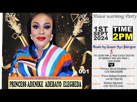 Princess Adenike Adebayo House Warming Party - YouTube