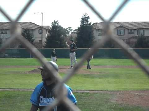 Jesse Pitching against Contra Costa Community College 4th inning - YouTube