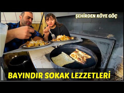 SABAHIN KÖRÜNDE KATMERE DOYAMADIK ! İZMİR BAYINDIR SOKAK LEZZETLERİ