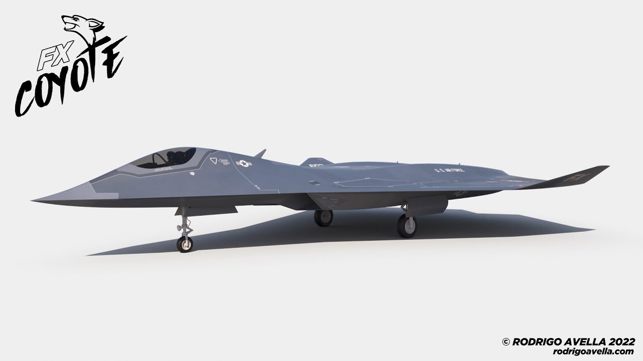 Coyote FX - Sixth generation fighter concept. - YouTube