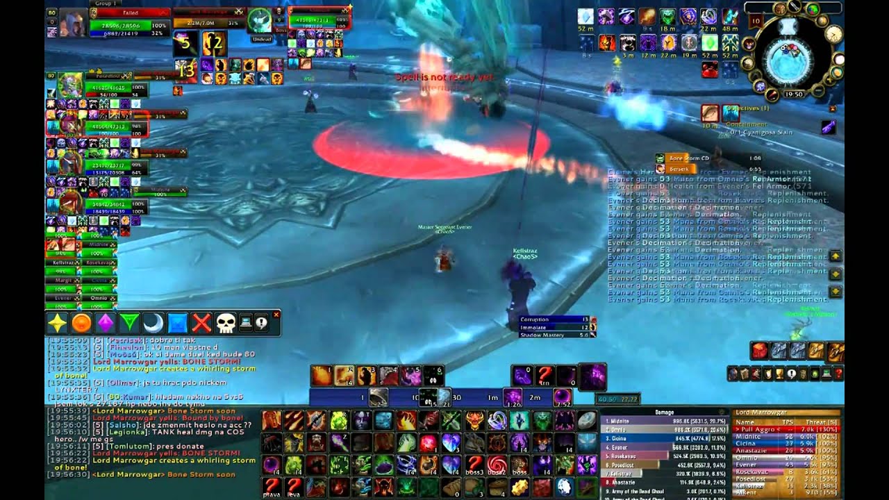 world of warcraft - icecrown citadel Lord Marrowgar (10man) - YouTube