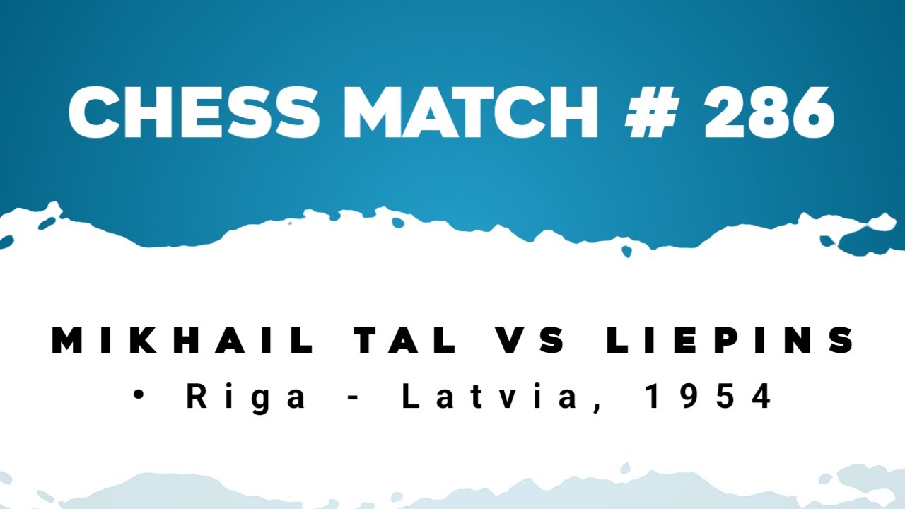 Mikhail Tal vs Liepins • Riga - Latvia, 1954 - YouTube