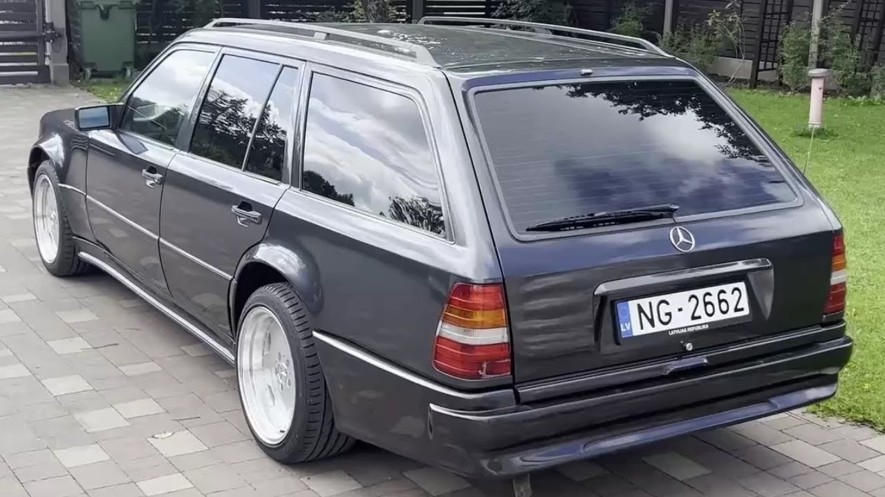 How I Installed AikTuning Rear Bumper On Mercedes W124 T124 Wagon - YouTube