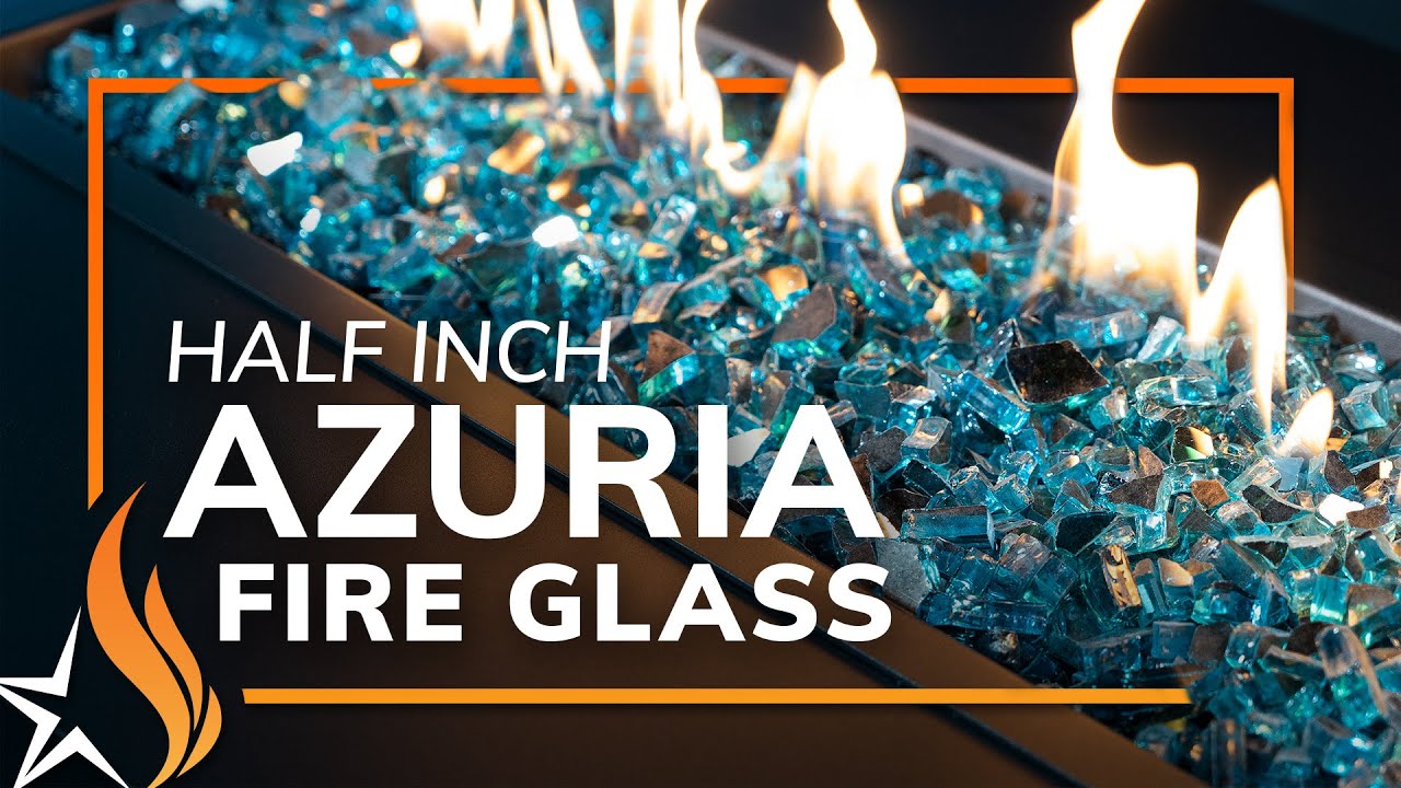1/2" Azuria Reflective Broken Fire Glass | Starfire Designs - YouTube