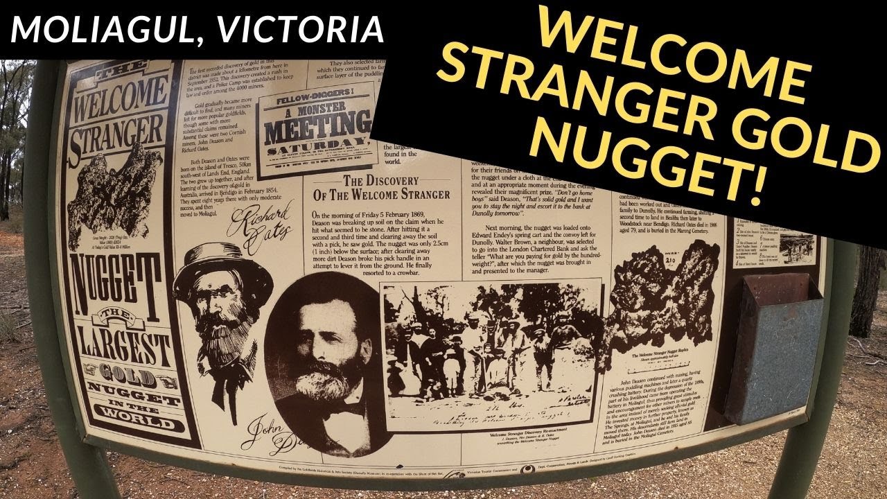 GOLD! The Welcome Stranger Gold Nugget Site, Moliagul, Victoria. Part ...