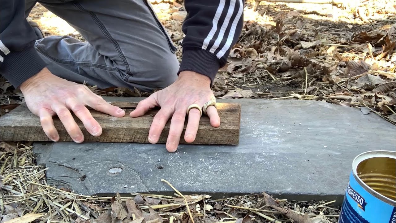 Stone & Board Friction Fire Roll Method - YouTube