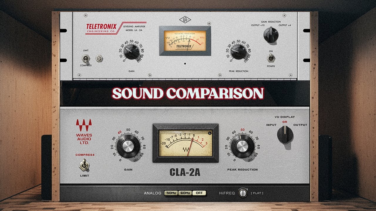 UAD LA-2A vs WAVES CLA-2A Compressor - YouTube