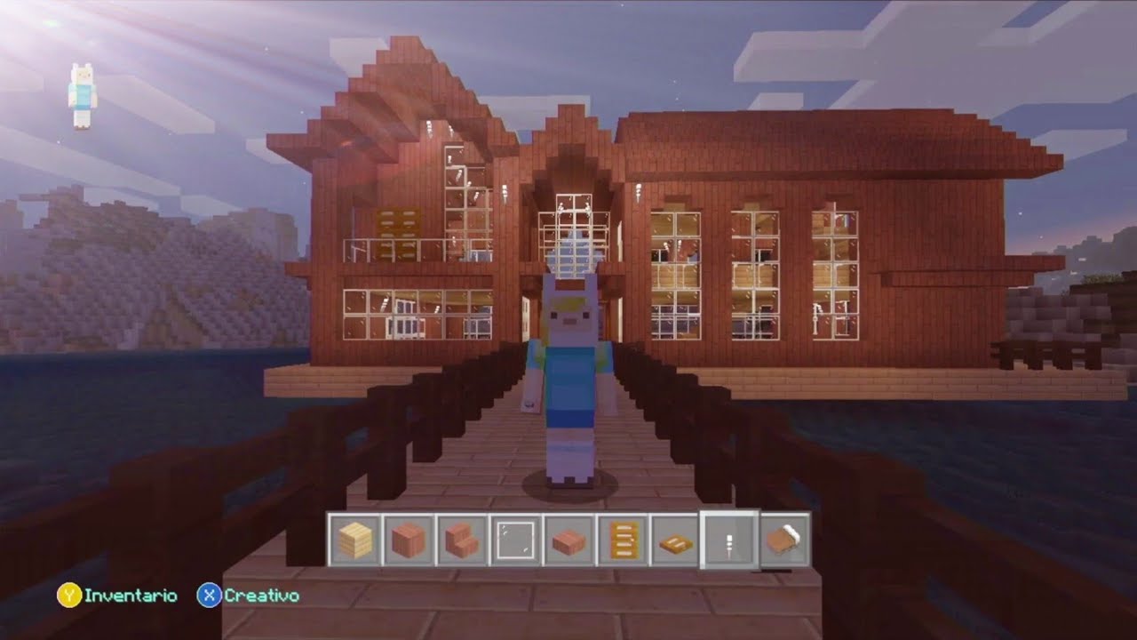 Minecraft: #5 casa lago minecraft xbox 360 creativo - YouTube