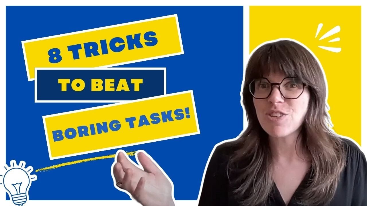 How to Actually Finish Those Tedious Tasks on Your List - YouTube