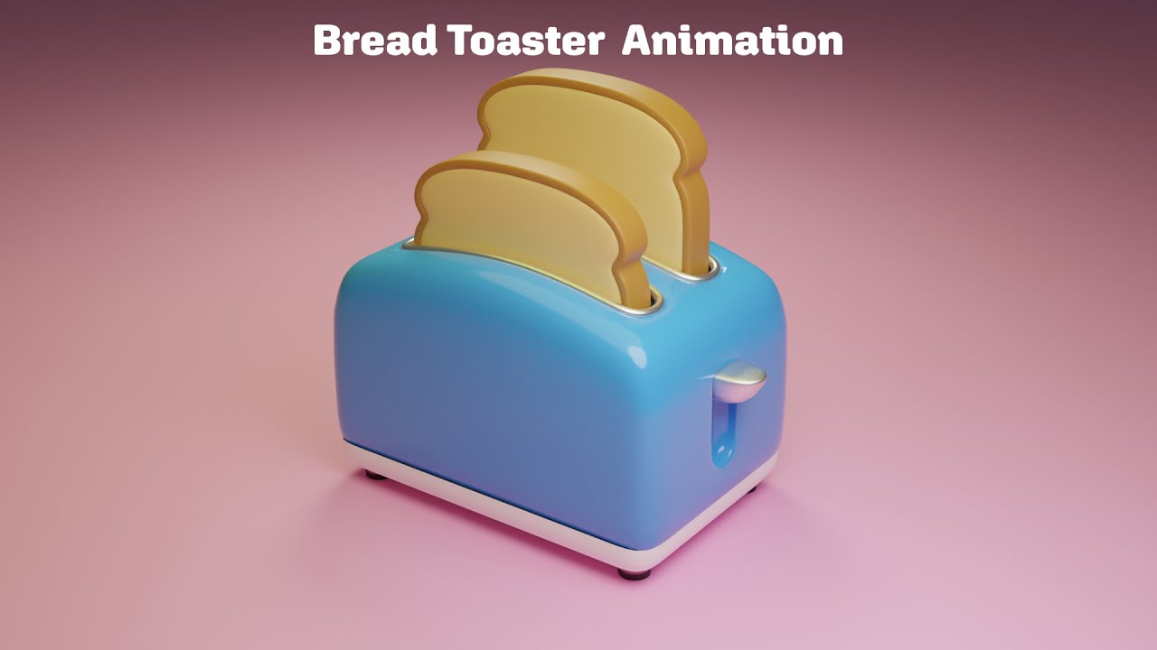 Bread Toaster Animation Blender 3D - YouTube