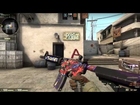 CS:GO- M4A4 龍王 (Dragon King) Showcase - YouTube