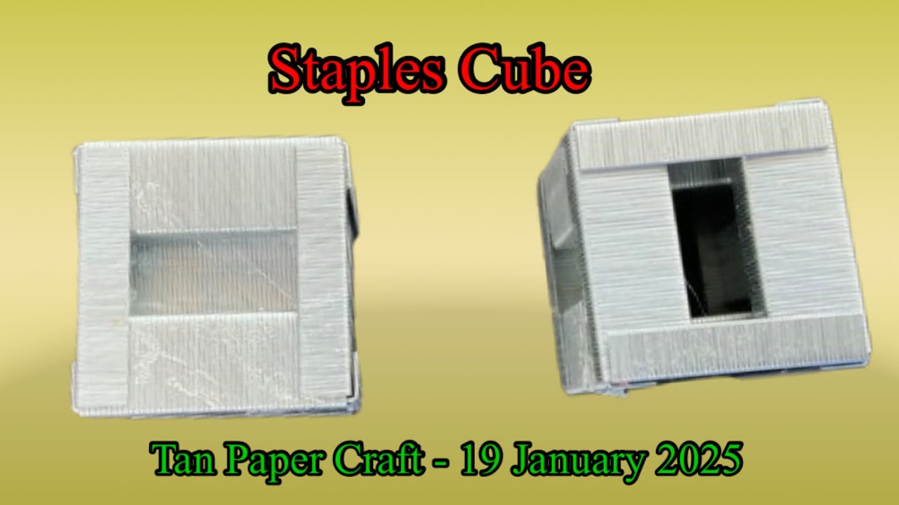 Tutorial ke 1683 - how to build mini Cube Staples - YouTube