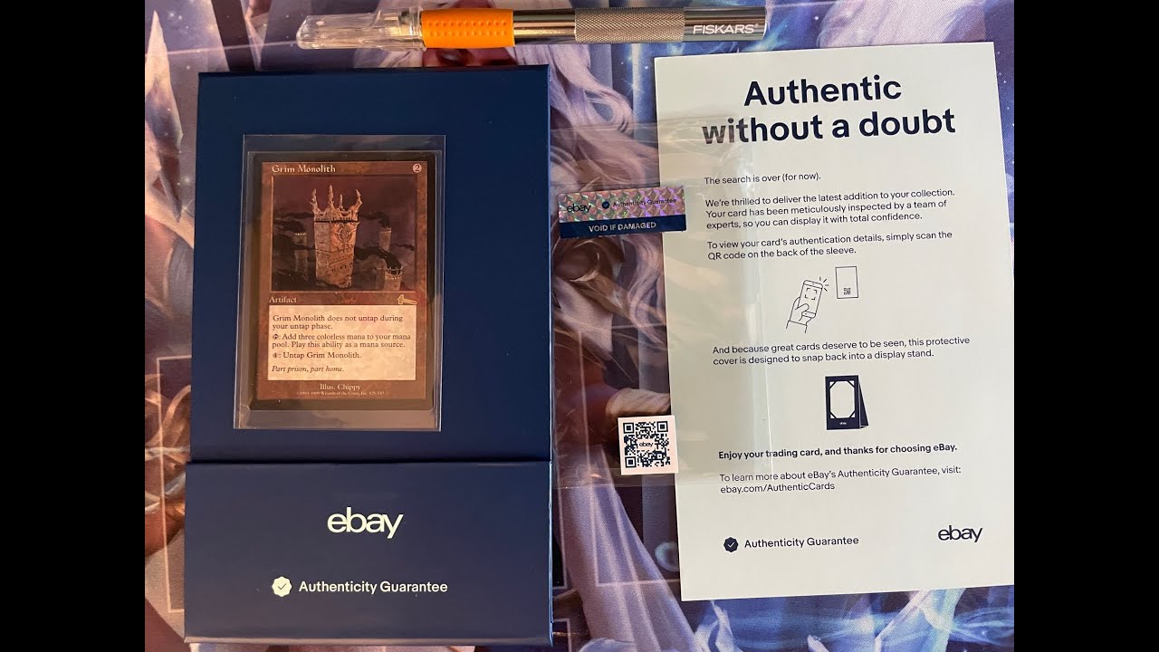 eBay Card Authentication: My first Experience and How it Works - YouTube