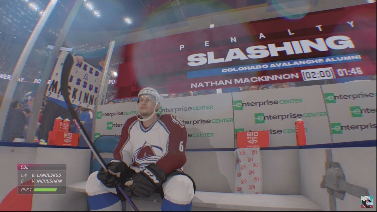 Need A Tissue MacKinnon? Slashing Penalty On Blues Gretzky - YouTube
