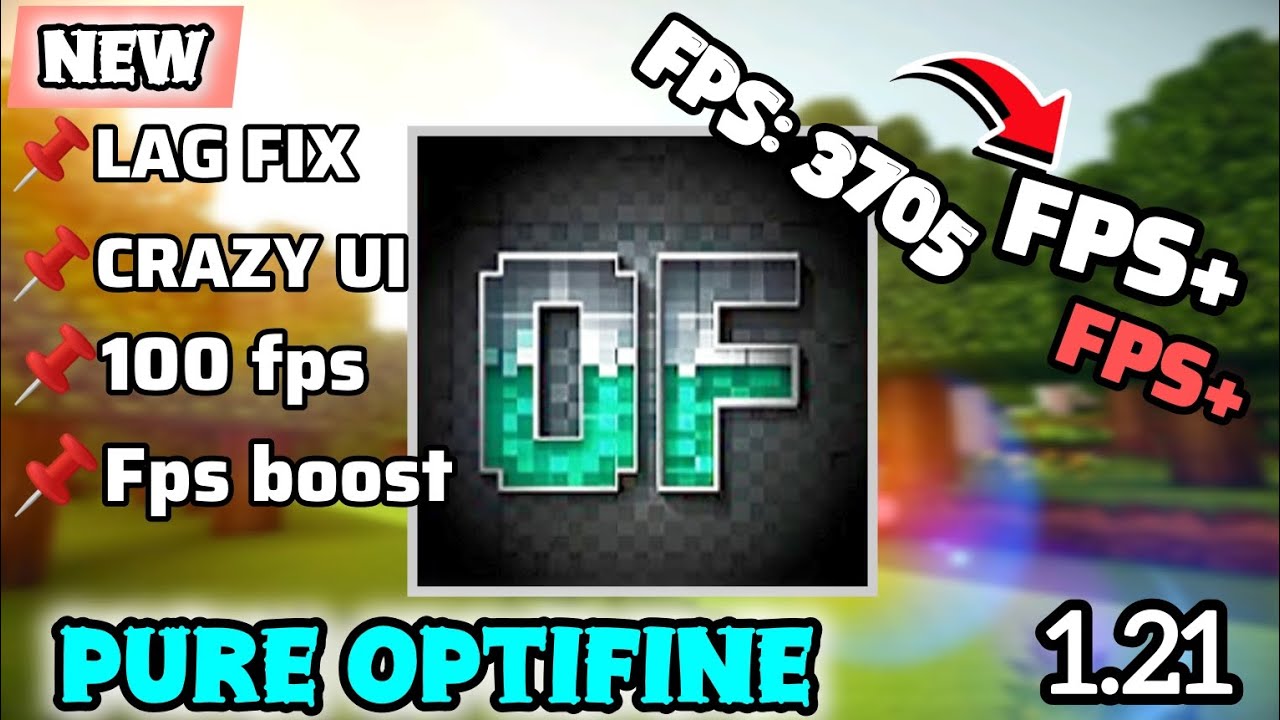 NEW OPTIFINE FOR MCPE 1.21+ | PURE OPTIFINE | (FPS BOOST) - YouTube