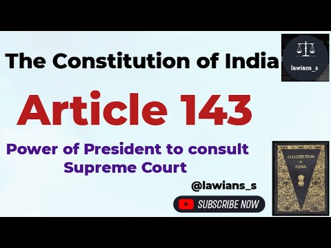 Article 143 || The Constitution of India #law ,#constitution ,# ...