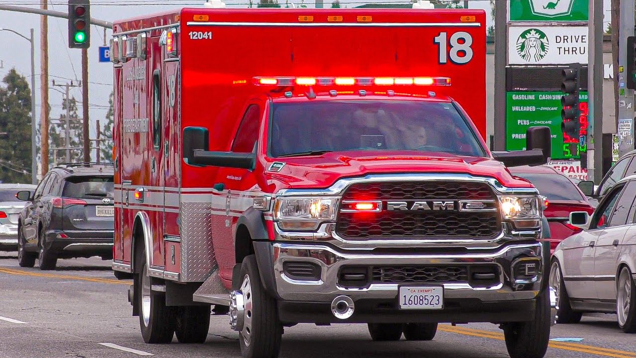 LAFD *New* Rescues Transporting: Rescue 94, Rescue 1, & Rescue 18 - YouTube