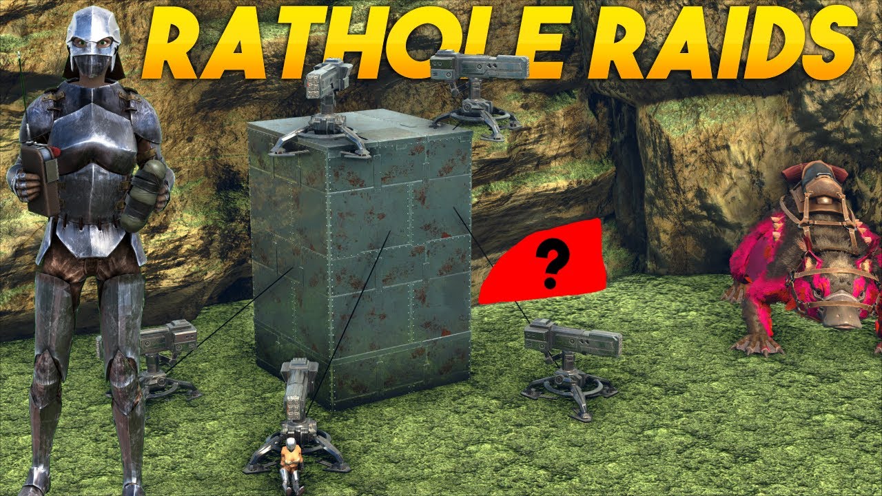 SOLO Raiding Ratholes In Seconds For INSANE LOOT - ARK - YouTube