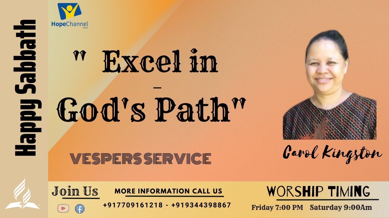 🔴Live | Vespers Service |Title :“ Excel in God's Path”| Speaker : Carol ...