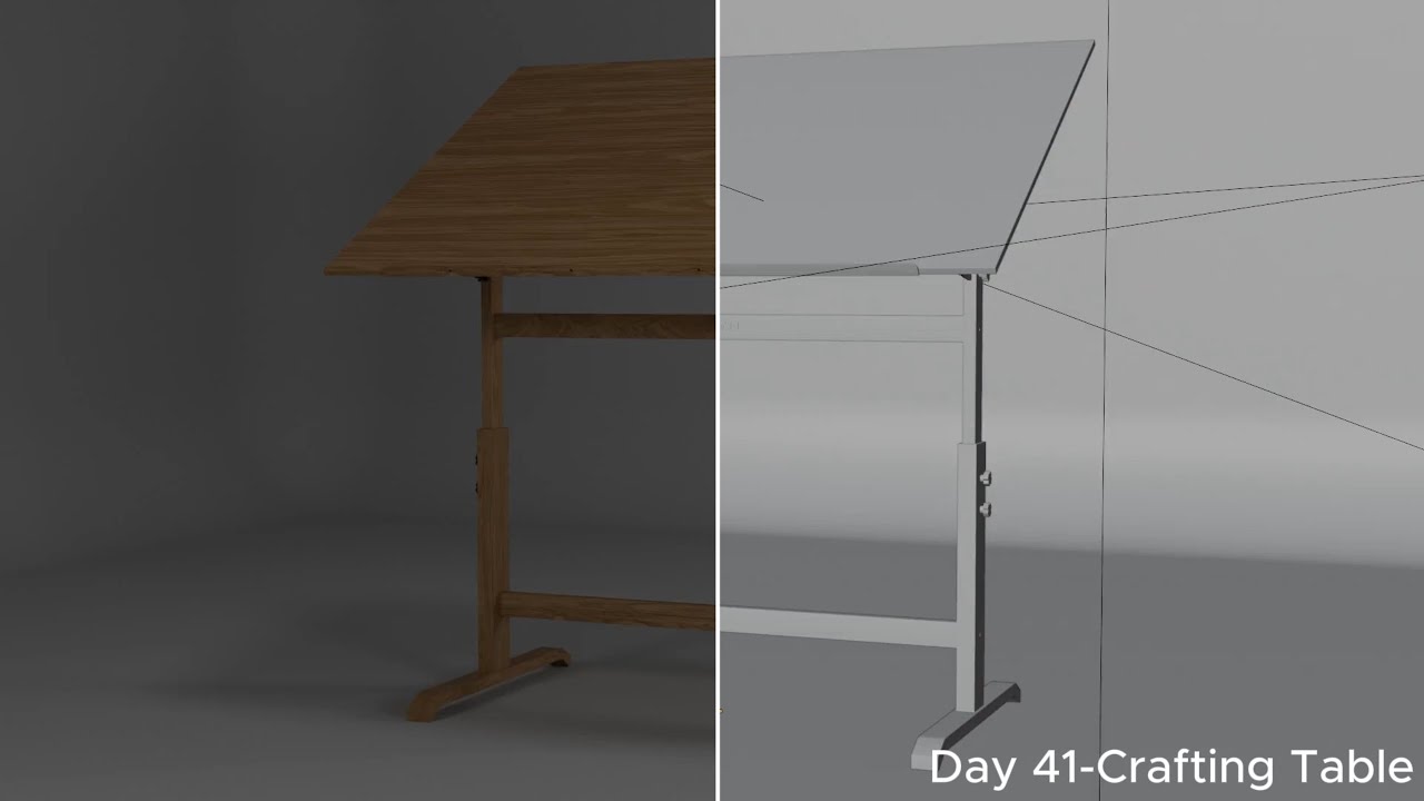 100 Days-100 Blender Models! Day 41-VISWIN Crafting Table! - YouTube