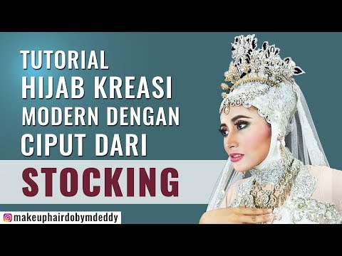 Tutorial Hijab Kreasi Modern dengan Ciput dari STOCKING part 2