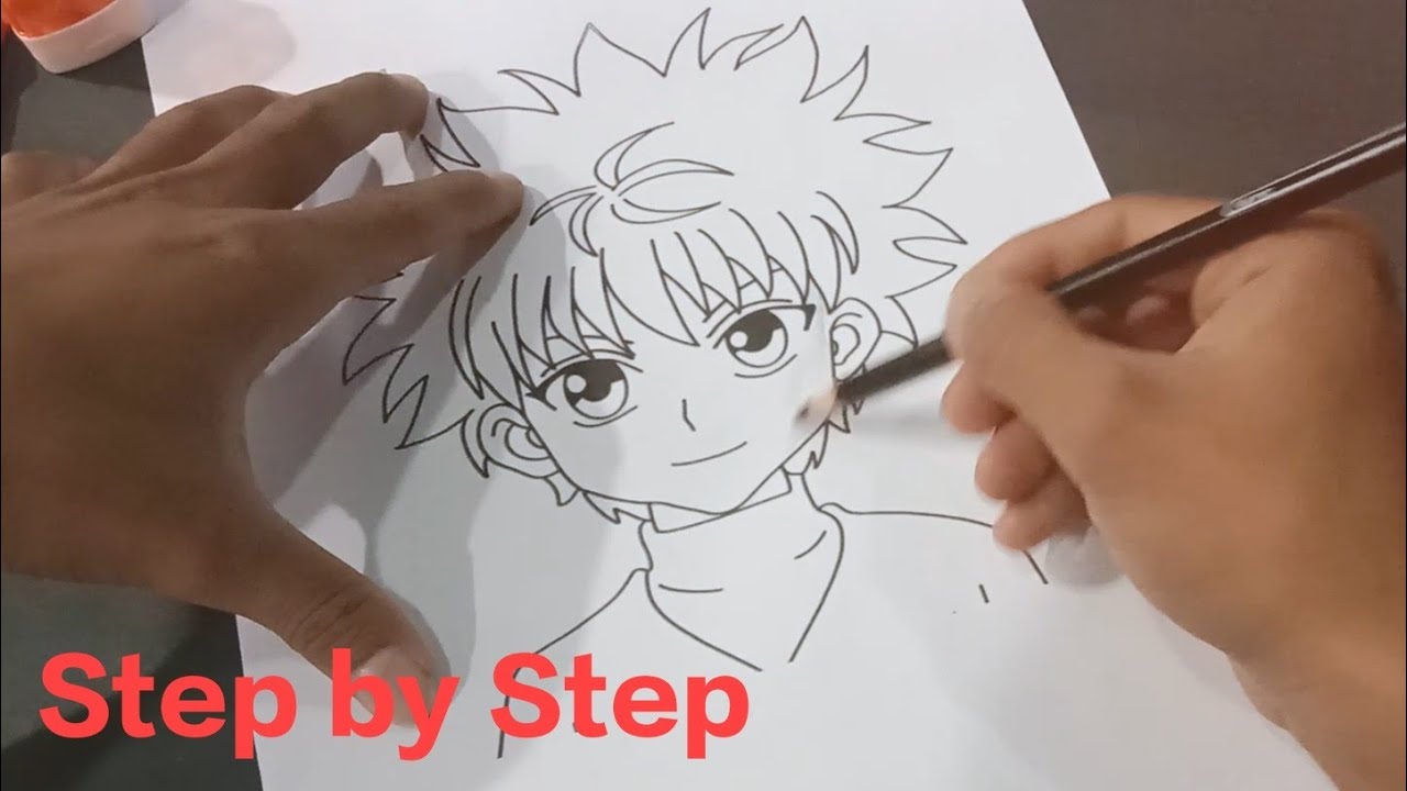 Killua || step by step - YouTube