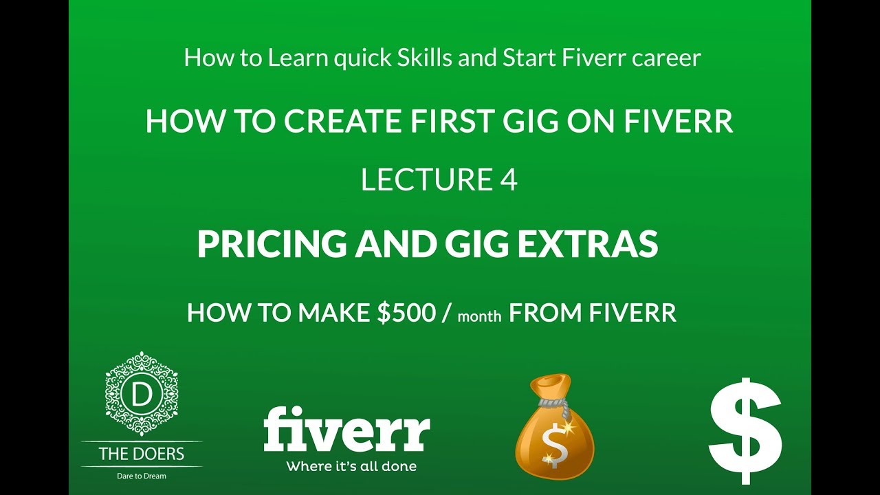 How to Set Fiverr Gig Packages 2018 - PRICING & GIG EXTRAS - YouTube