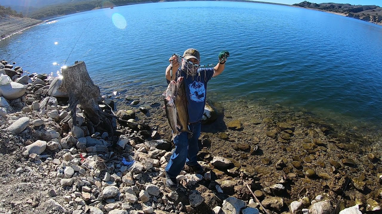 Cachuma Lake California..fishing trout and catfish - YouTube