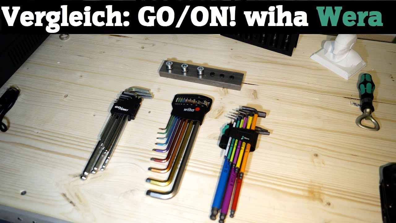 Inbusschlüssel Vergleichstest - GO/ON! - Wiha - Wera - YouTube