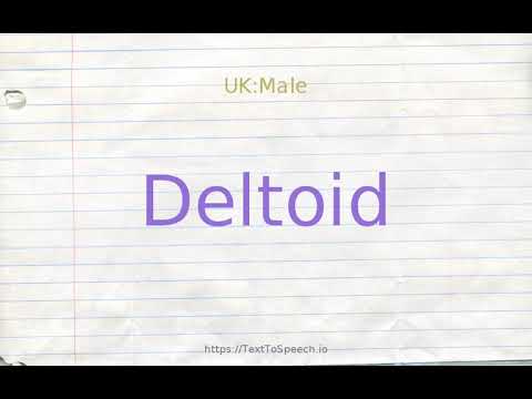 How to pronounce deltoid - YouTube