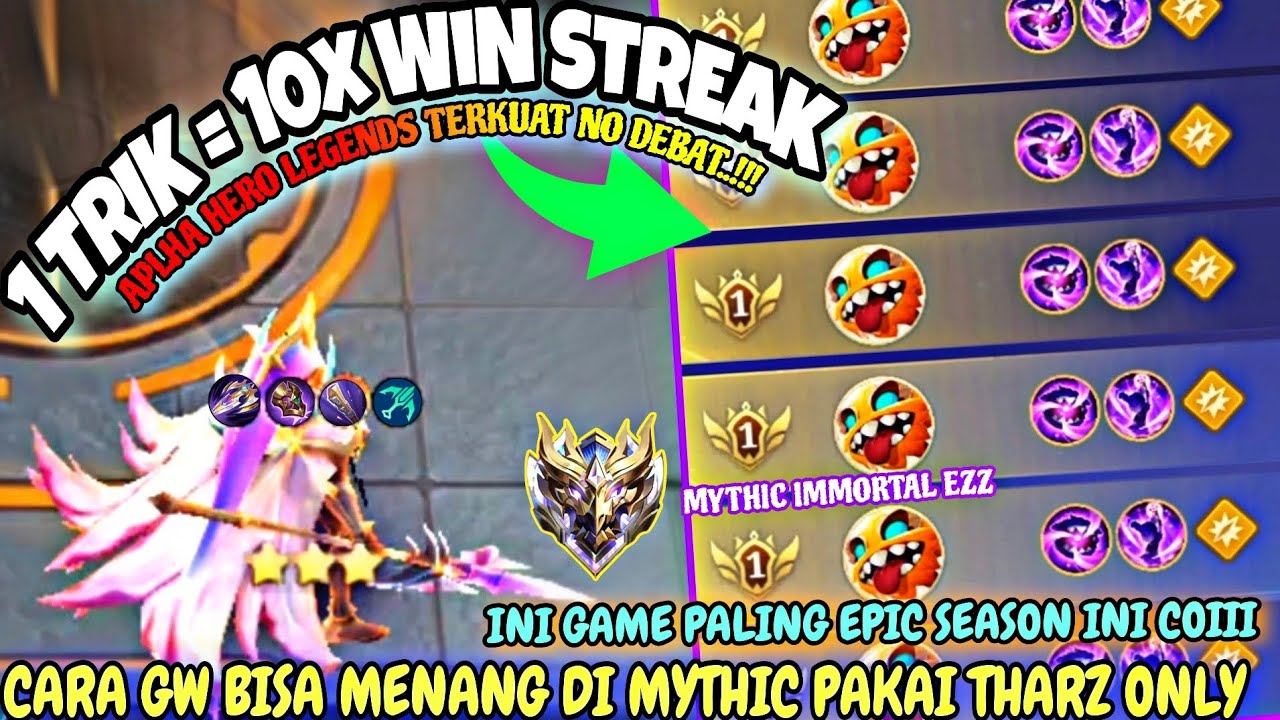 1 TRIK = 10× WIN STREAK !!! CARA GW BISA MENANG TERUS PAKAI THARZ ...