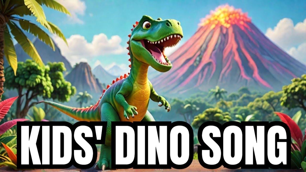 Dino Beat! A Catchy Dinosaur Song for Kids - YouTube