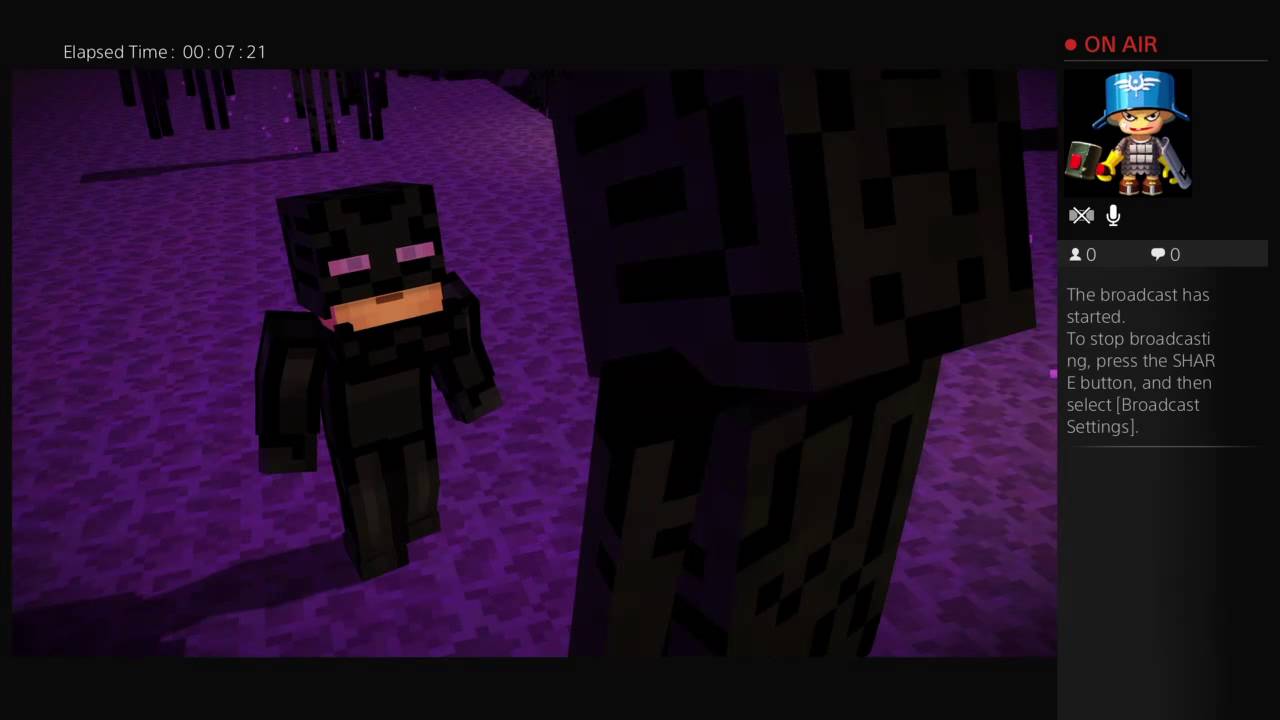 Minecraft story mode ender men suit - YouTube